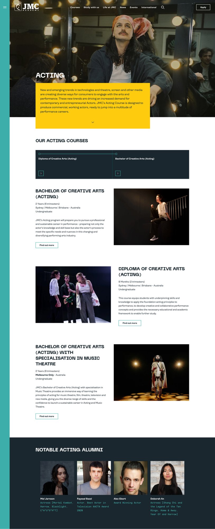 JMC Academy | Site by Webcoda Digital Agency